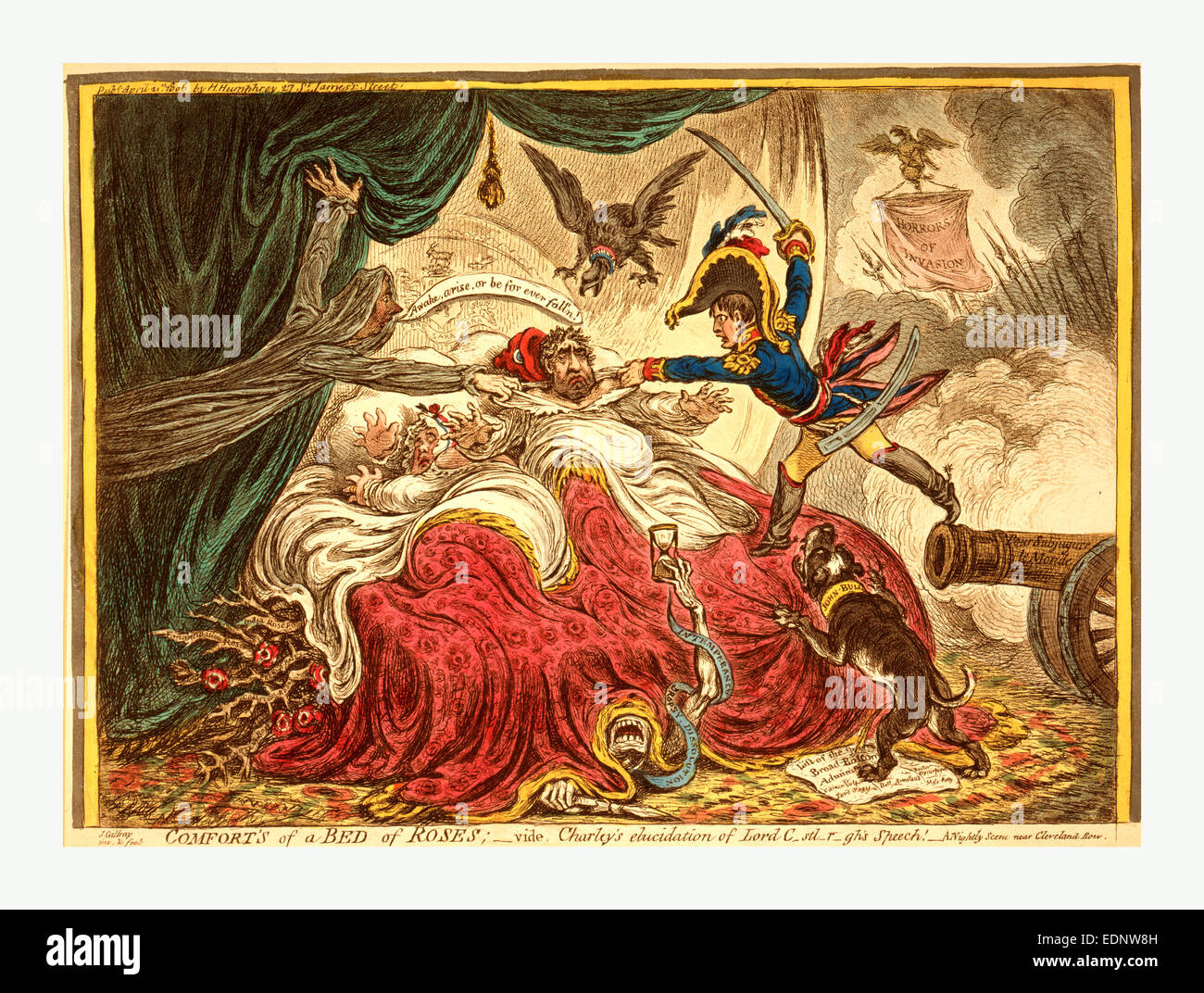 James gillray invasion hi-res stock photography and images - Alamy