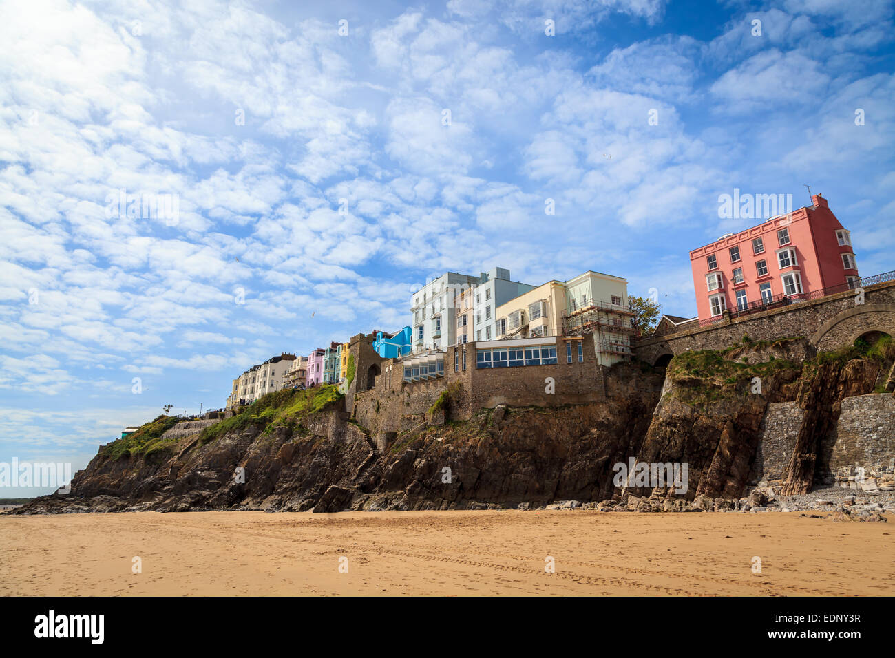 Tenby Castle Beach Stock Photo - Alamy