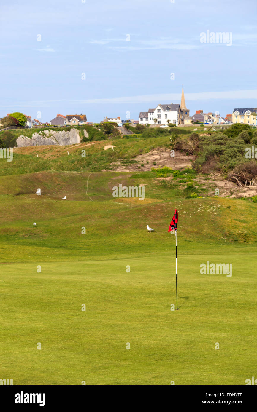 Tenby Beach Golf Stock Photo - Alamy