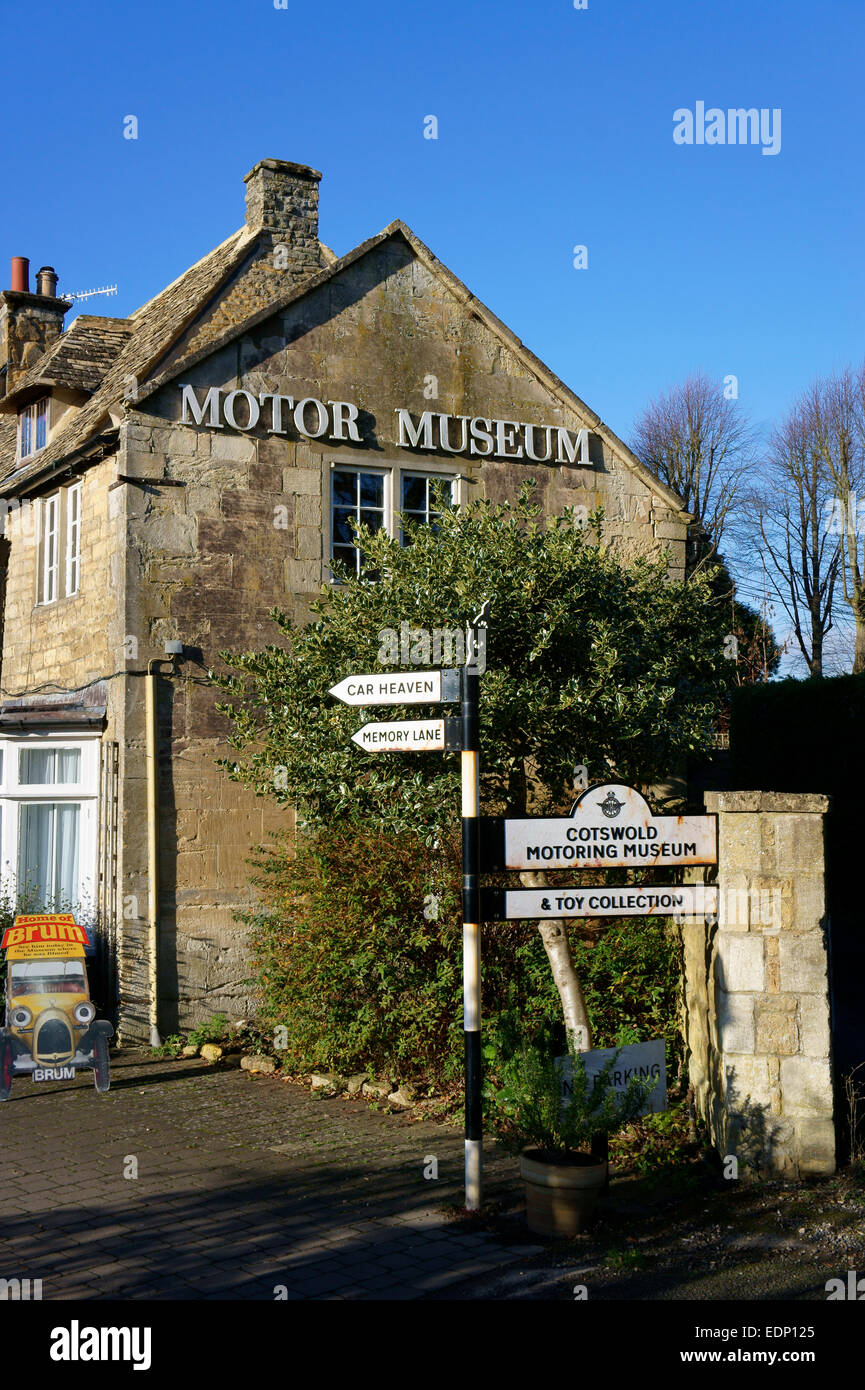 Cotswold Motor Museum at Bourton-on-the-Water, Gloucestershire, England ...