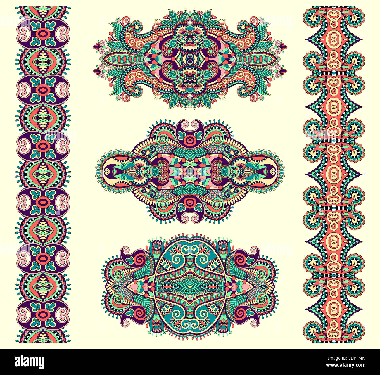 ornamental floral adornment Stock Photo - Alamy