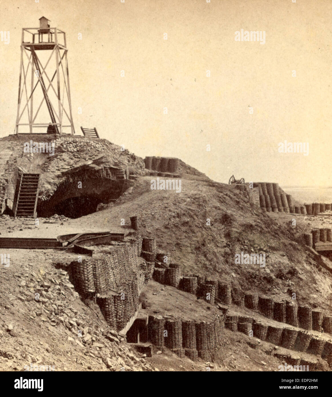 Interior of Fort Sumpter (i.e. Sumter), showing light house. Fort ...