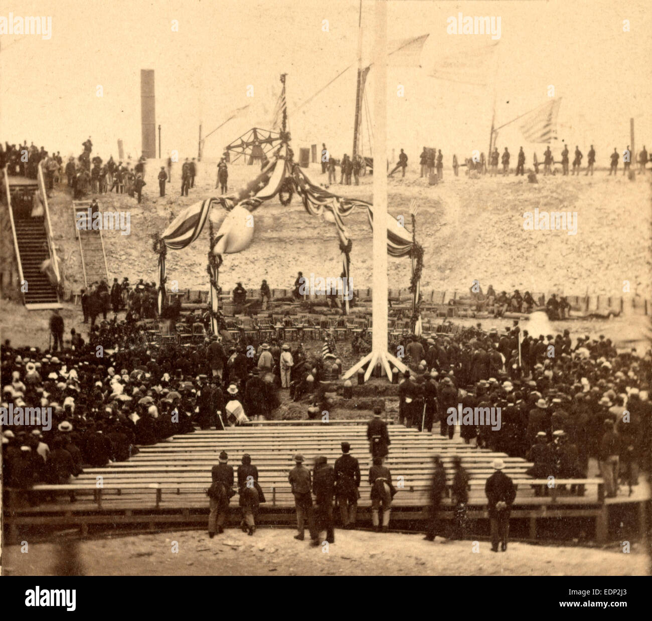 Interior of Fort Sumpter (i.e. Sumter), Charleston Harbor, S.C., April ...