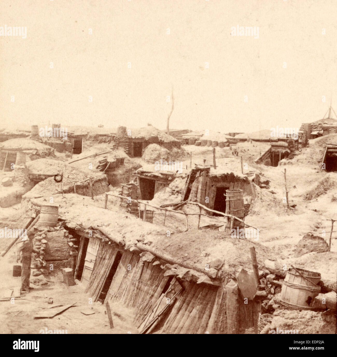 Interior of Fort Sedgwick, US, USA, America, Vintage photography Stock ...