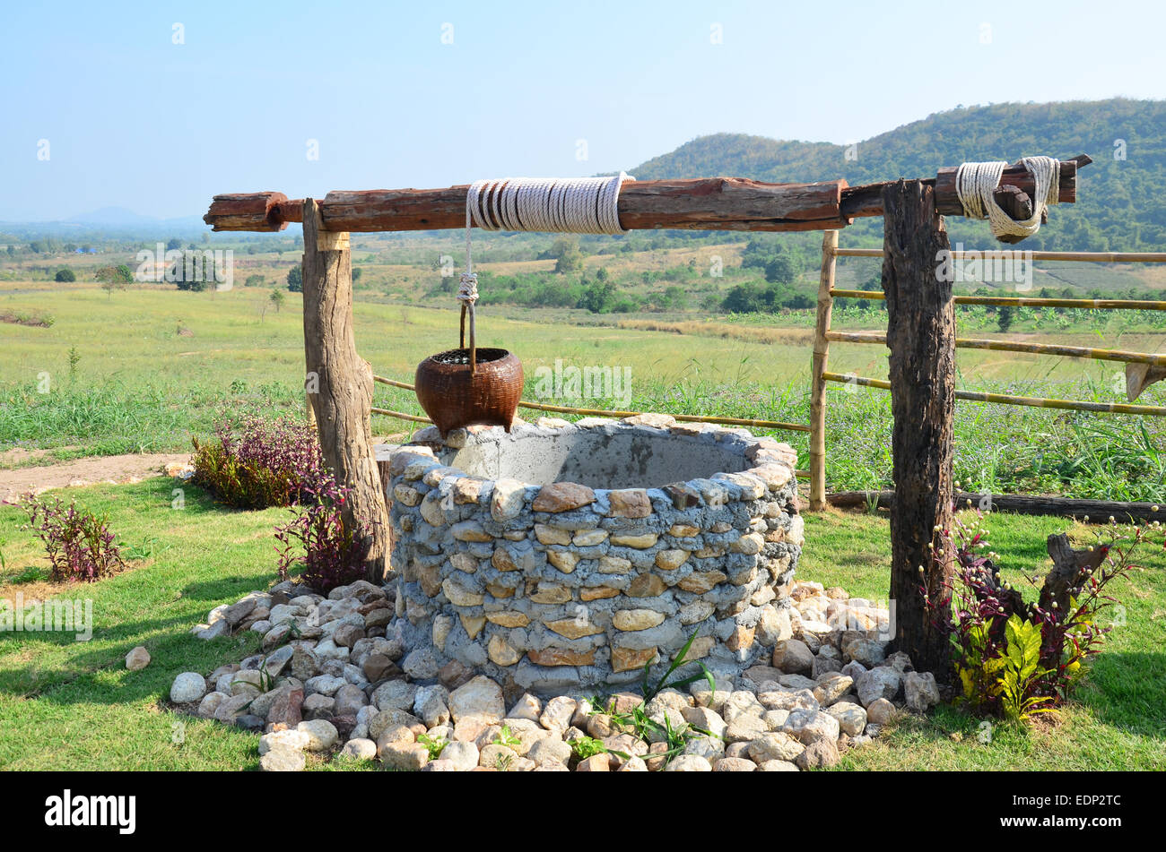 water-well at Viewpoint in winter season at Ban Kha is a district in ...