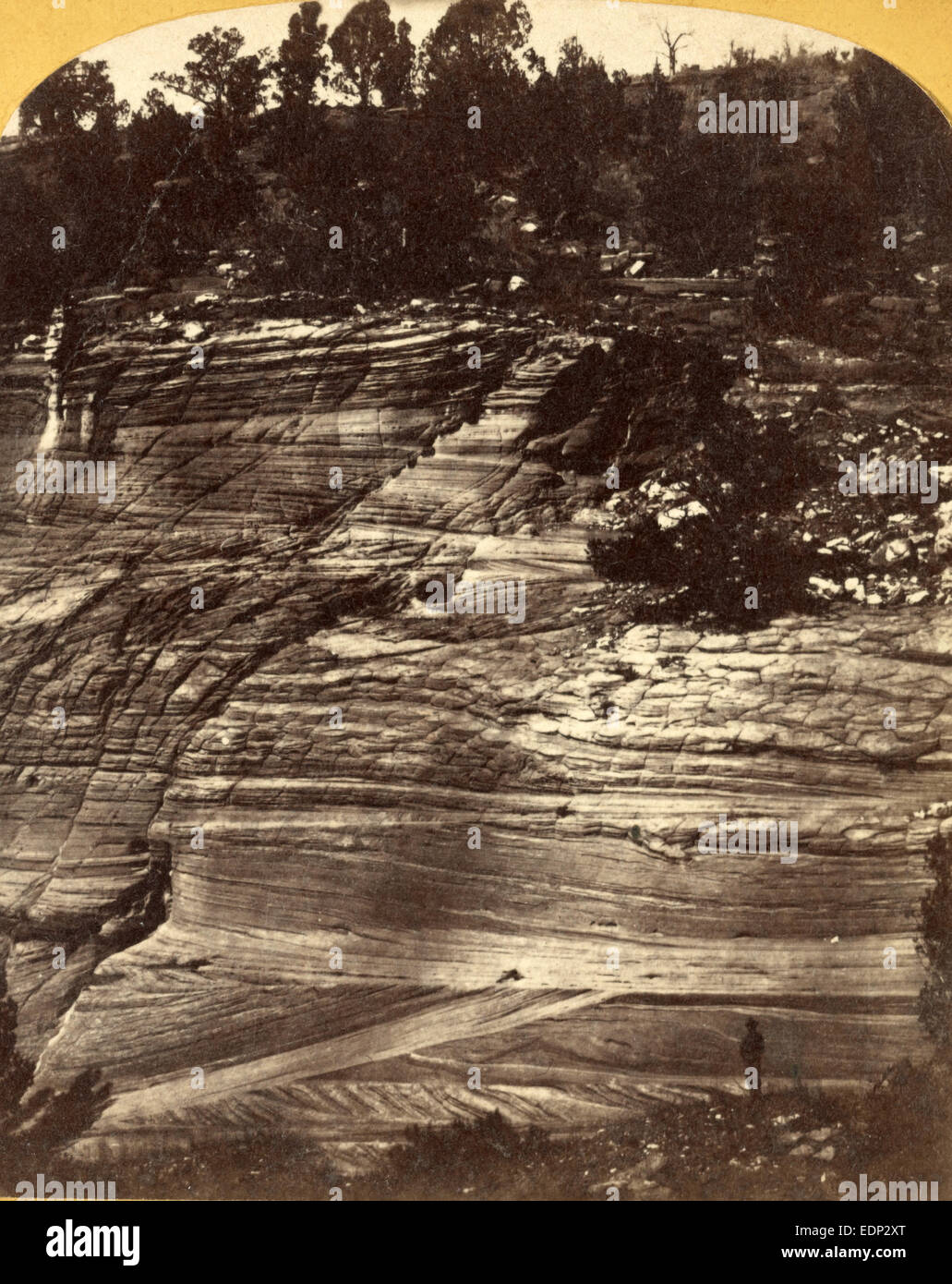 Cross bedded sand stone, Kanab, Utah, US, USA, America, Vintage ...