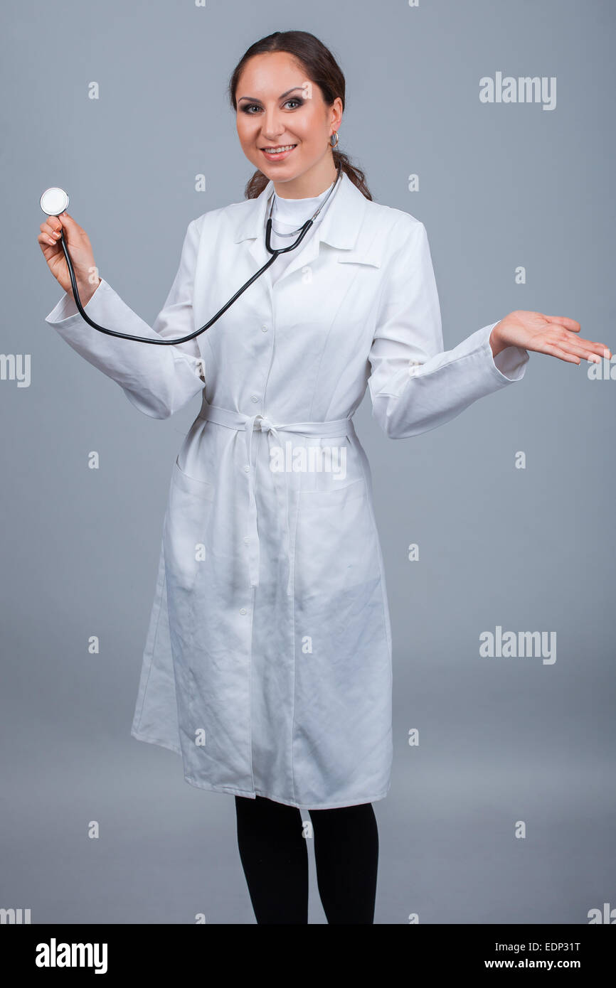 Doctor with stethoscope Stock Photo - Alamy