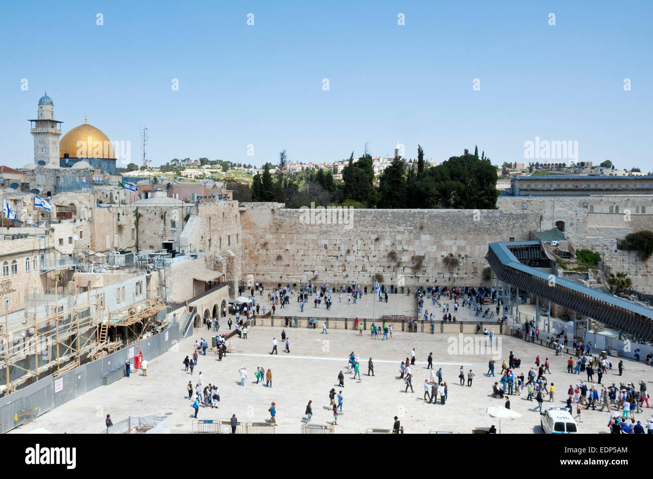 The western Wall, Holy site for Jewish people, the Old City, Jerusalem ...