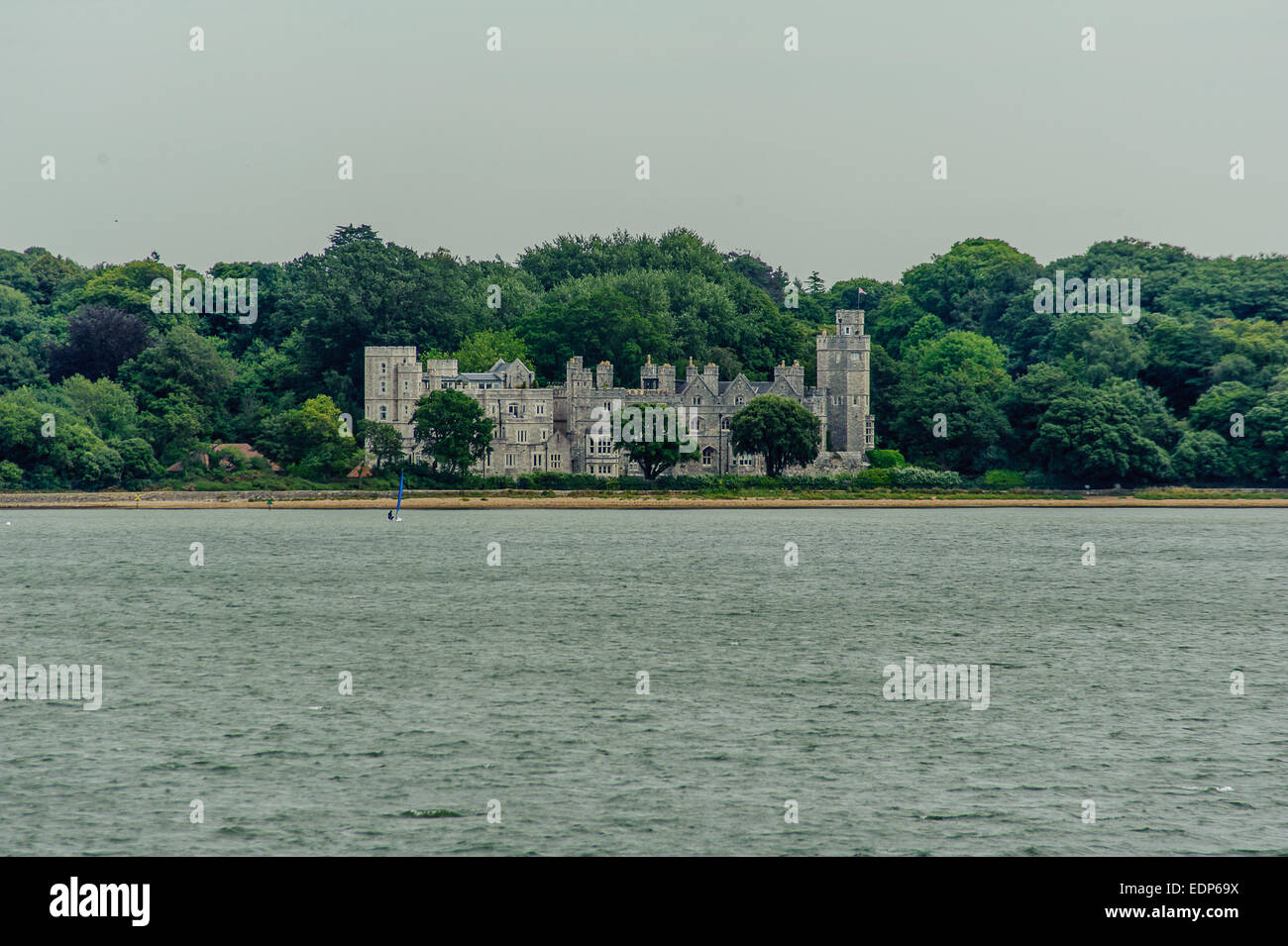 Netley Abbey Hospital Southampton viewed from southampton waters Stock ...