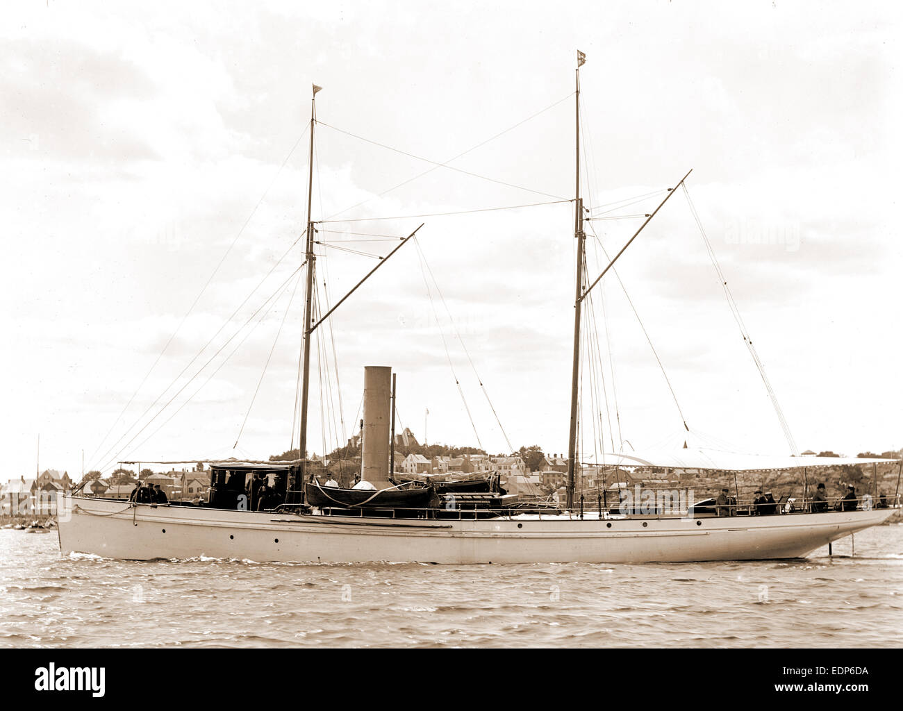 Hanniel, Hanniel (Steam yacht), Steam yachts, 1880 Stock Photo - Alamy