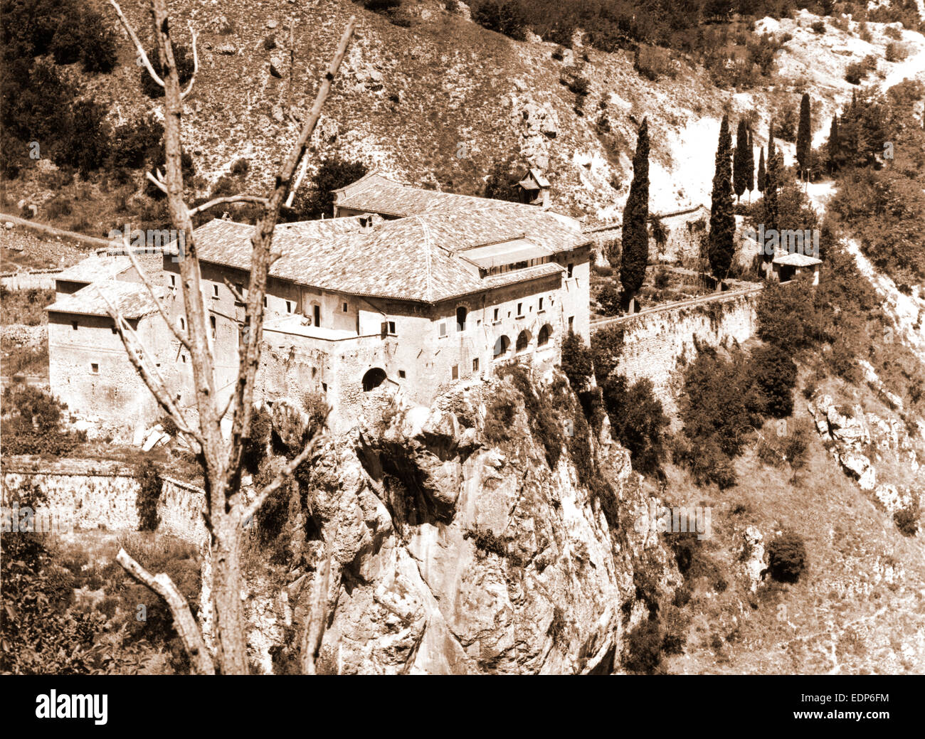 Abruzzo, L'Aquila, Fossa, Convent of S. Angelo d'Ocre, Italy, 20th ...