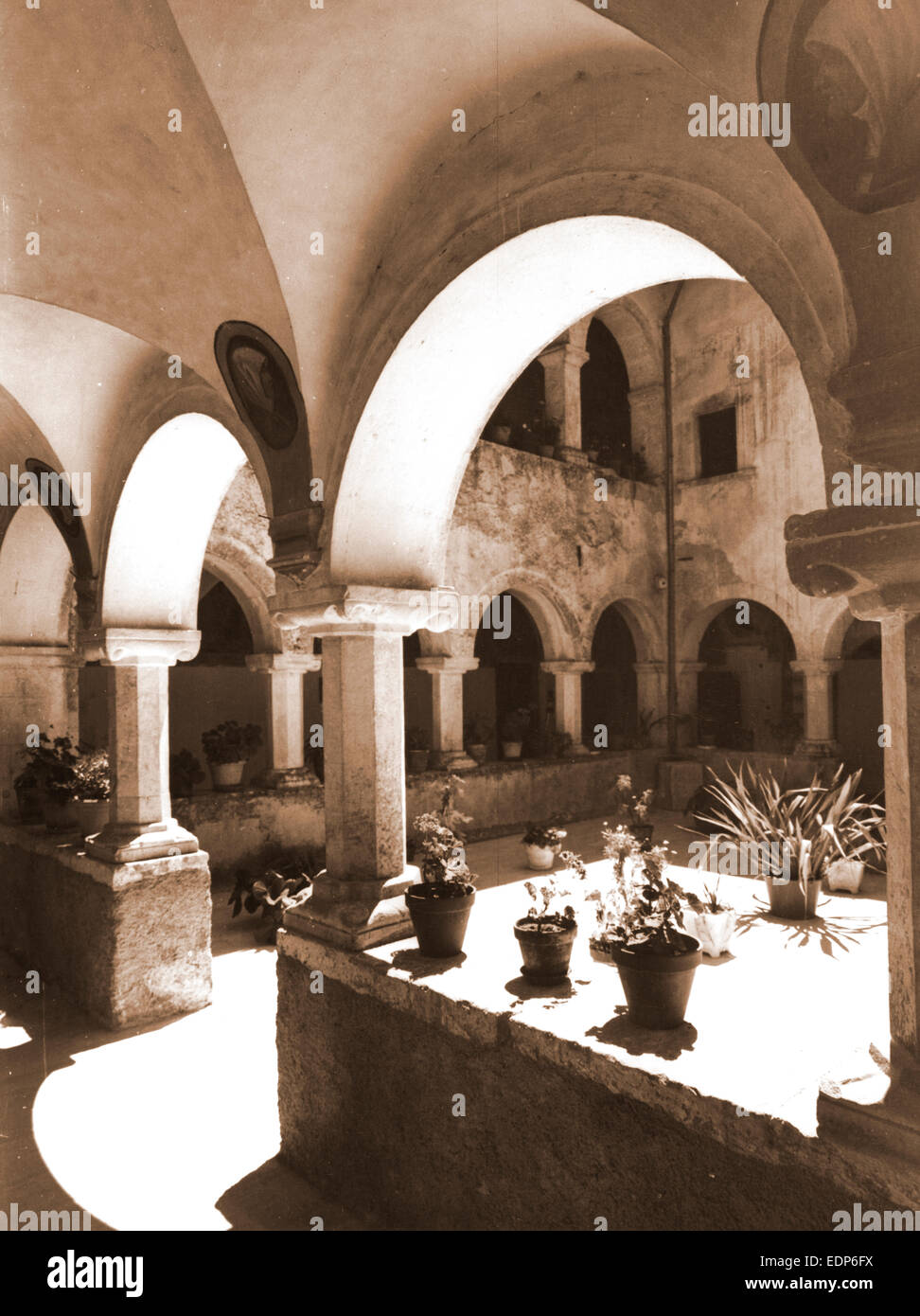 Abruzzo, L'Aquila, Fossa, Convent of S. Angelo d'Ocre, Italy, 20th ...