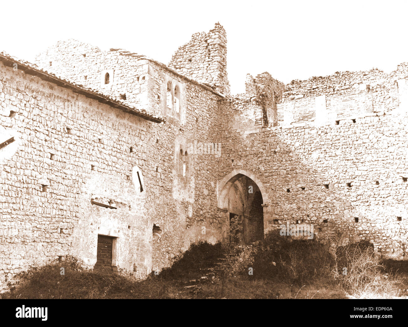 Abruzzo, L'Aquila, Fossa, Monastery of S. Spirito d'Ocre, Italy, 20th ...