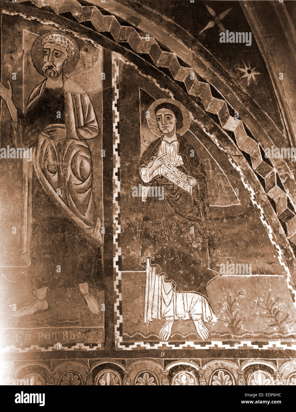 Abruzzo, L'Aquila, Fossa, S. Maria delle Grotte, Italy, 20th century ...