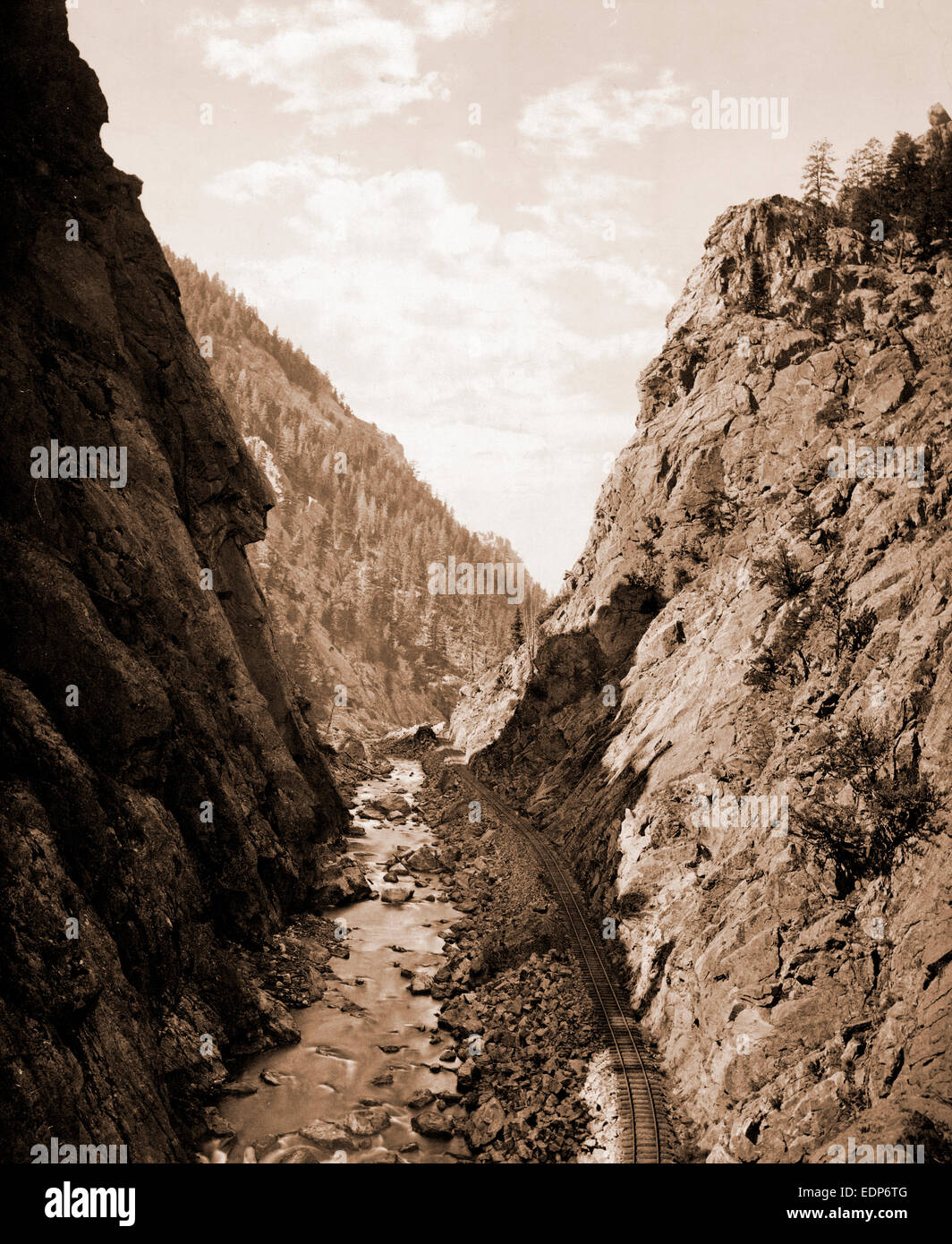 Platte Canon, Colorado, Jackson, William Henry, 1843-1942, Canyons ...