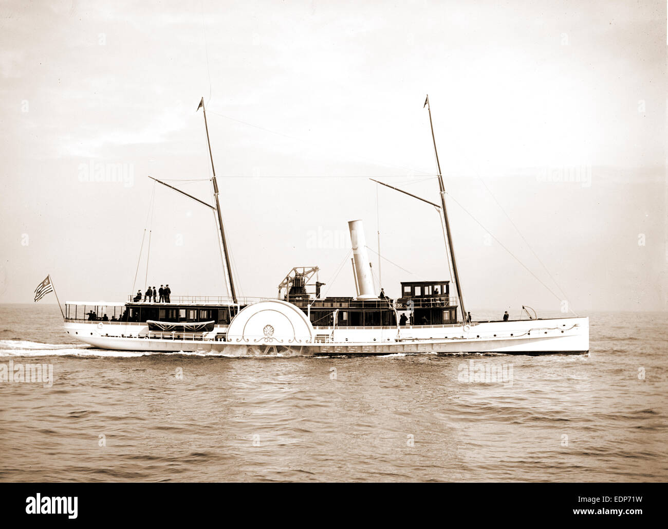 Clermont, Clermont (Steam yacht), Steam yachts, 1892 Stock Photo - Alamy