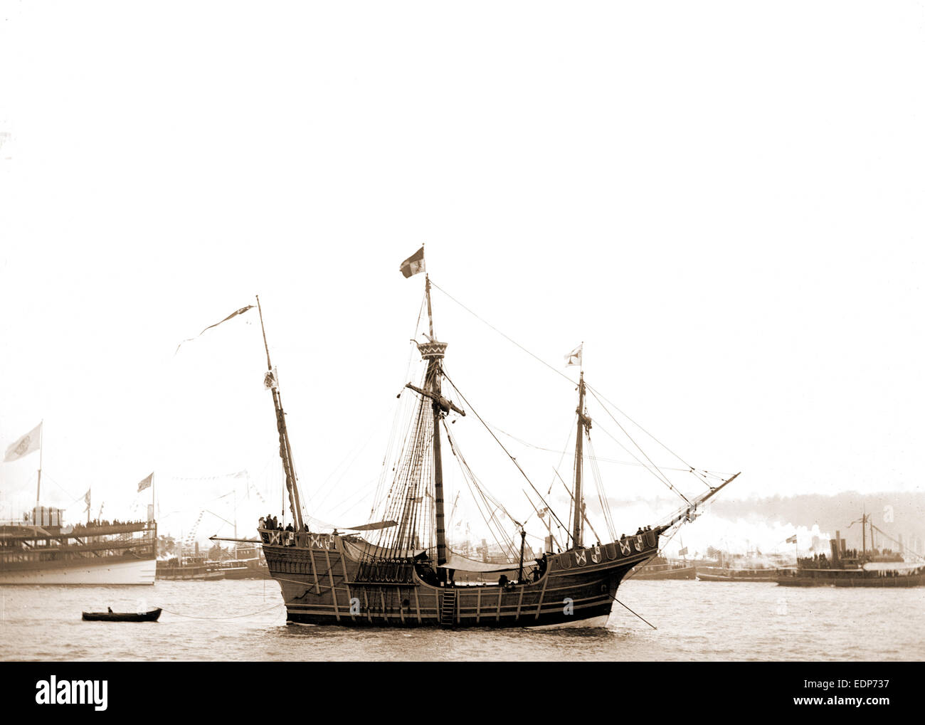 Spanish caravel Santa Maria, Santa Maria (Sailing ship : Replica ...