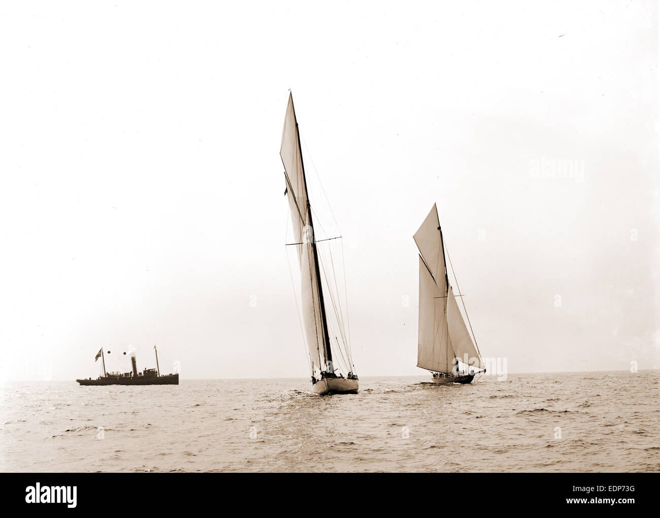 The Columbia And The Shamrock High Resolution Stock Photography and ...