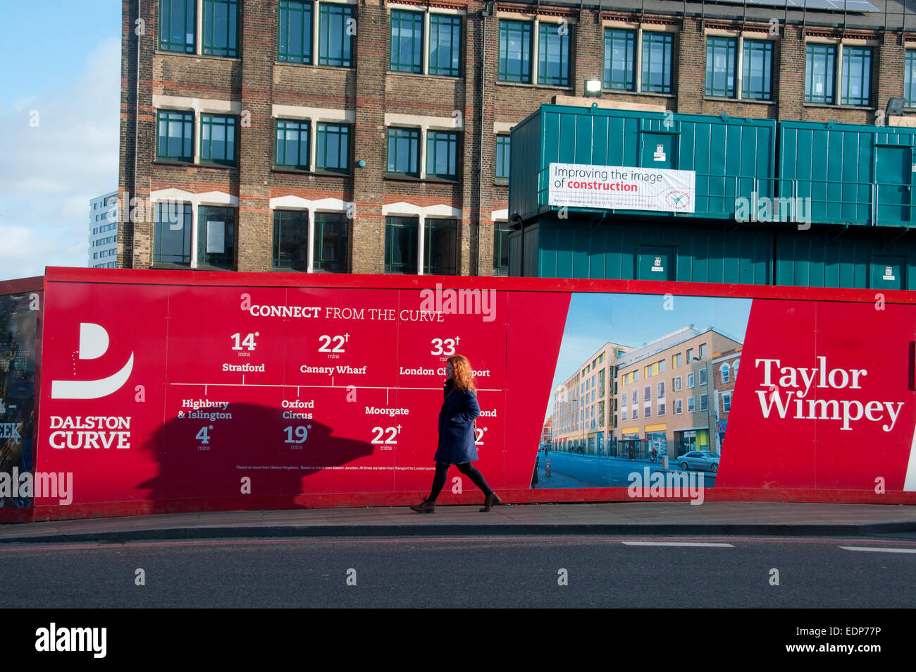Hackney, London. Dalston Curve new housing development Stock Photo - Alamy