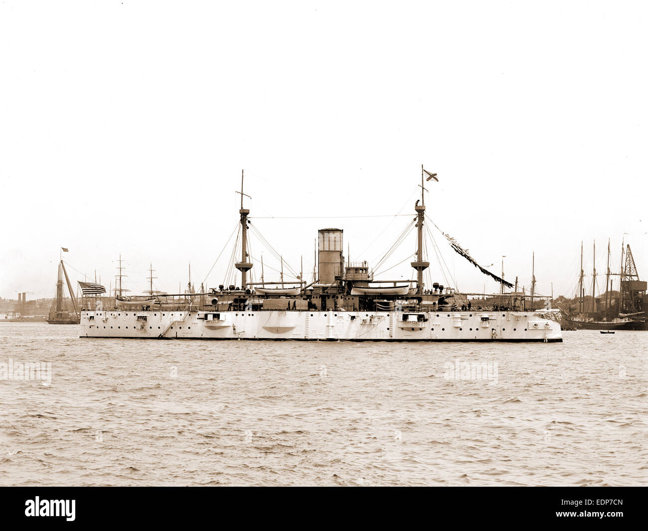 U.S.S. Texas, Texas (Battleship), Battleships, American, 1895 Stock ...