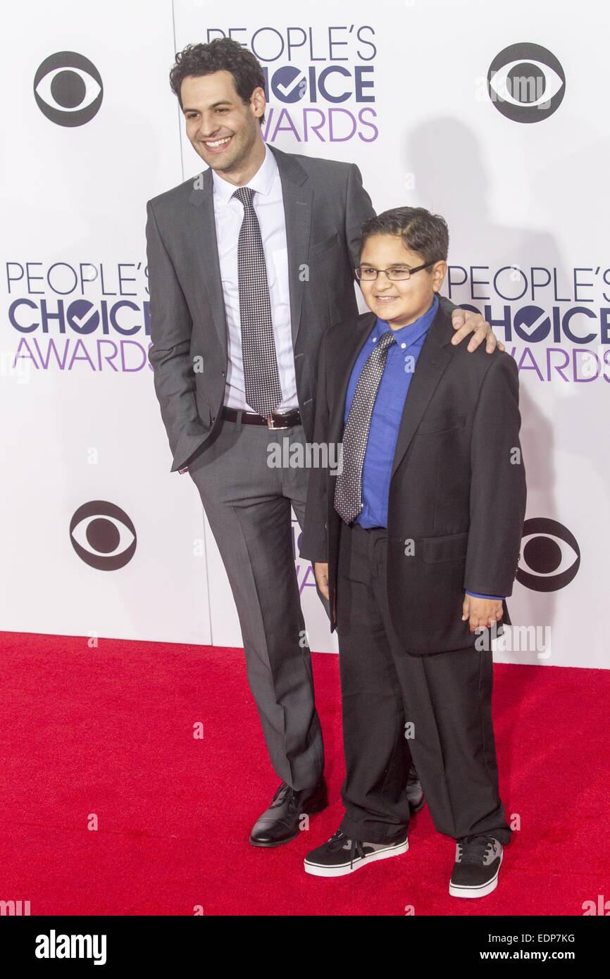 Los Angeles, USA. 7th January, 2015. Actors Andrew Leeds, left, and ...