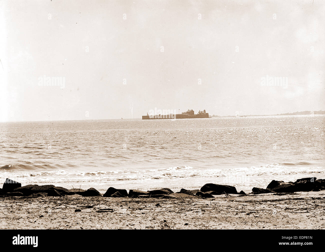 Fort Sumter from Sullivan's Island, Charleston, S.C, Waterfronts, Forts ...