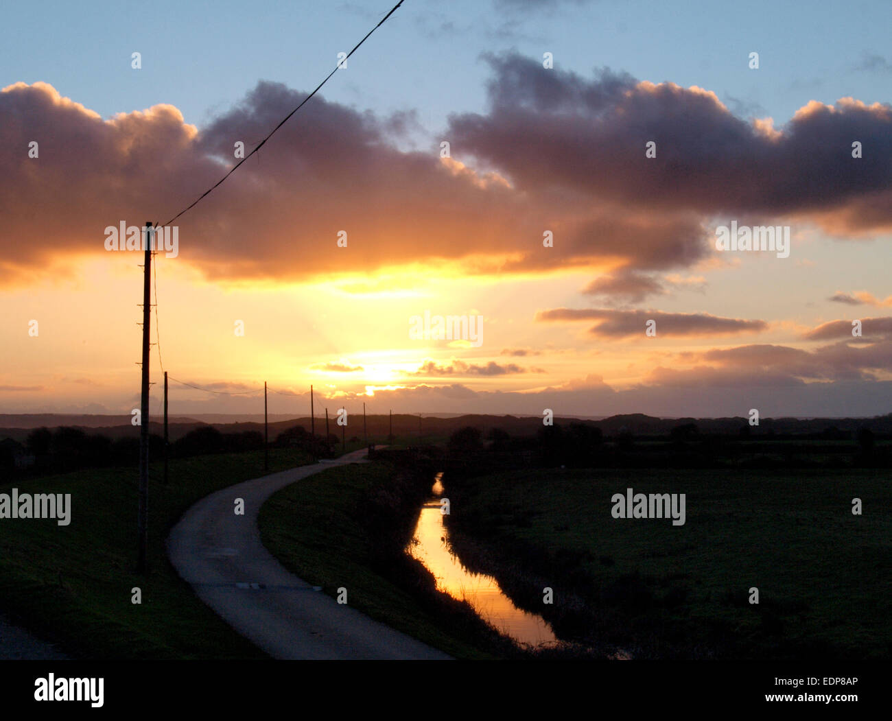 Ditch Country Road High Resolution Stock Photography and Images - Alamy