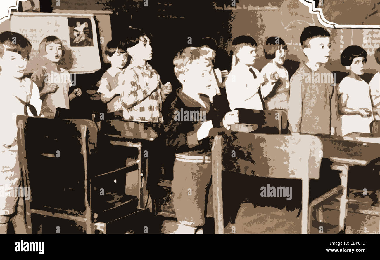 Children in speech class, Classrooms, Speech therapy, Games, 1900 Stock ...