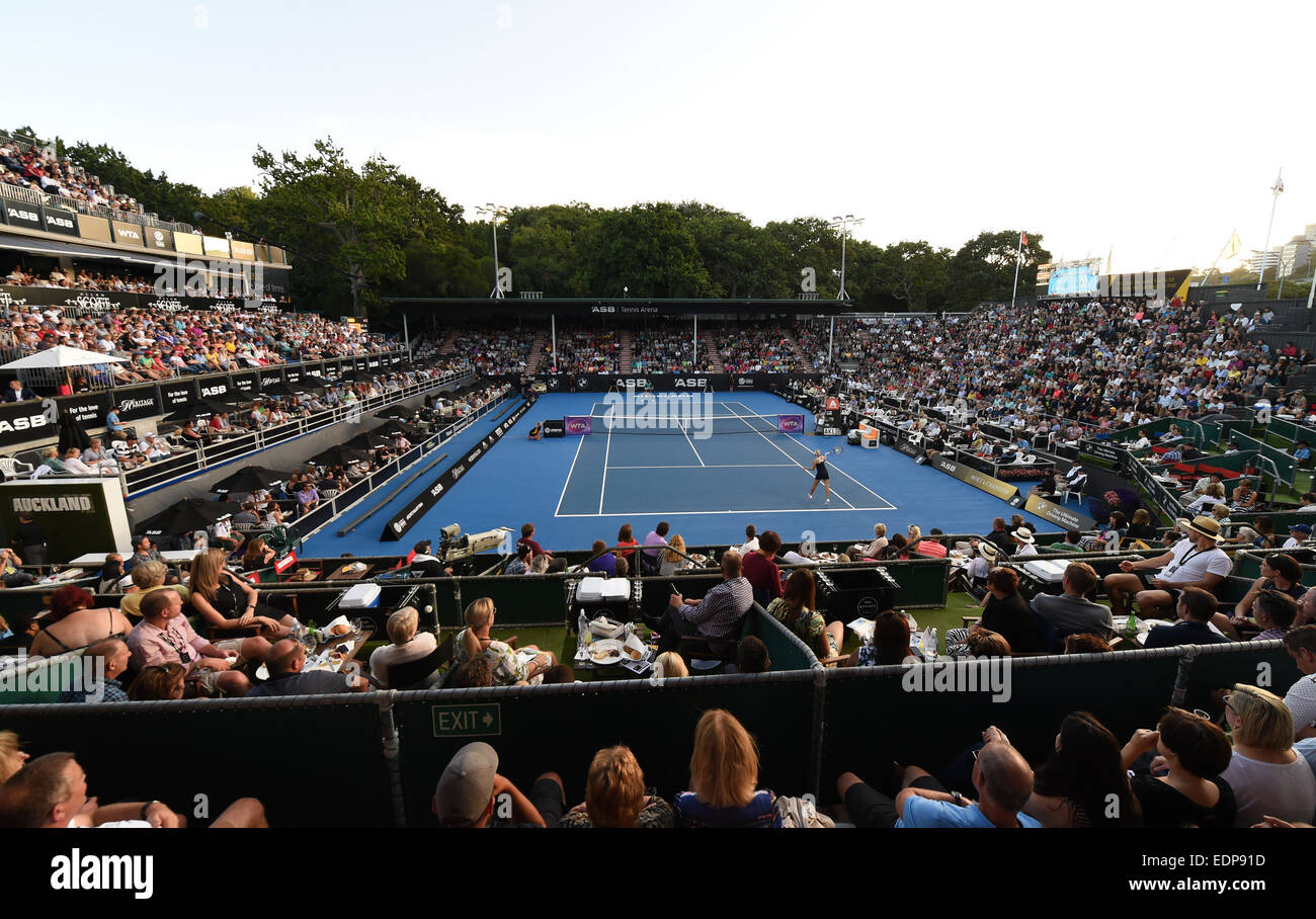 Auckland, New Zealand. 08th Jan, 2015. General view of centre court for ...