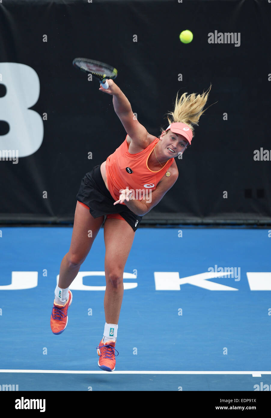 Auckland, New Zealand. 08th Jan, 2015. USA's CoCo Vandeweghe in action ...