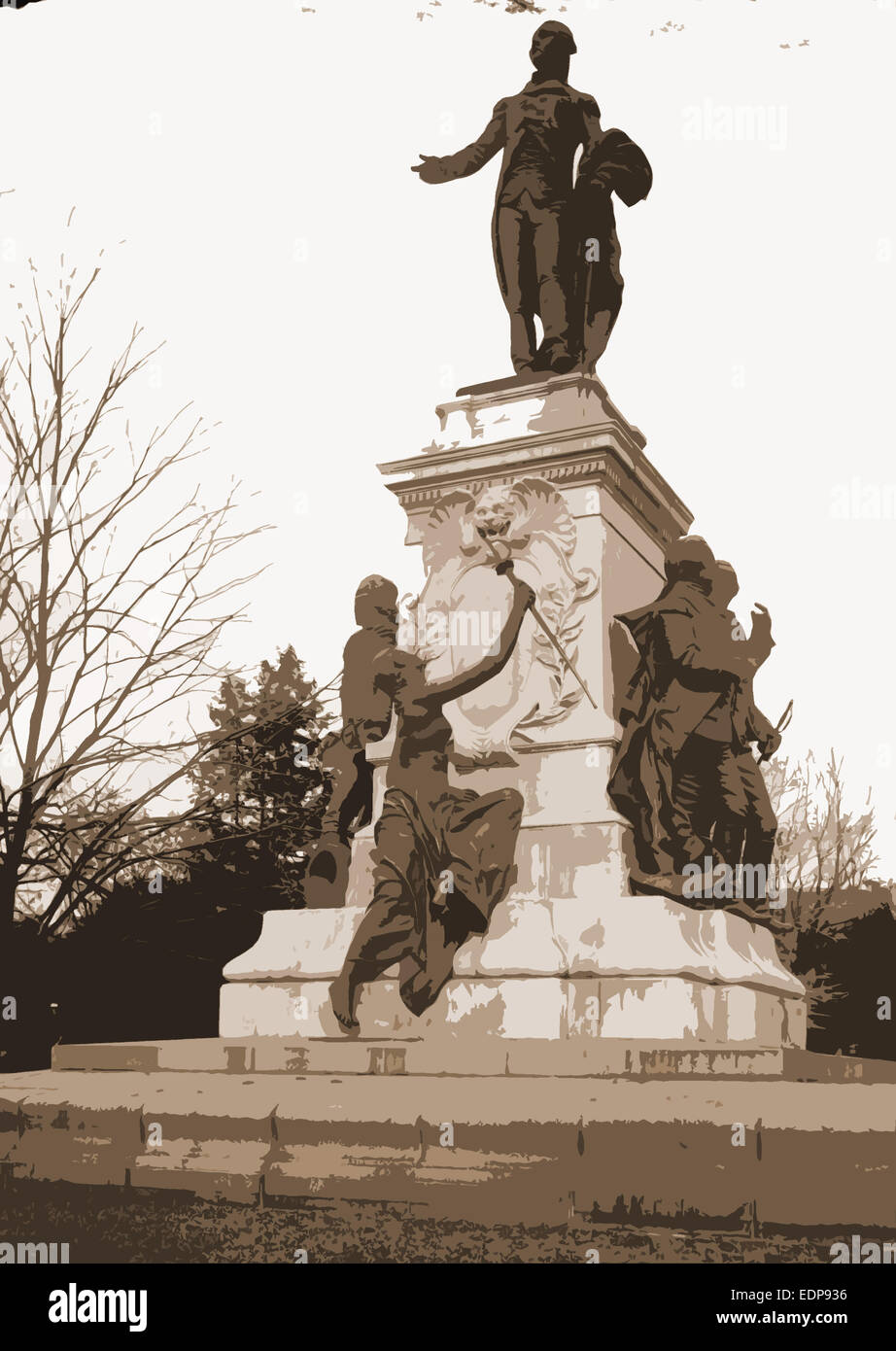 Lafayette statue hi-res stock photography and images - Alamy
