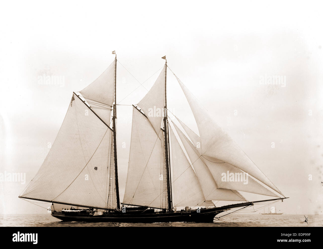 Columbia, Columbia (Schooner), Yachts, 1890 Stock Photo - Alamy