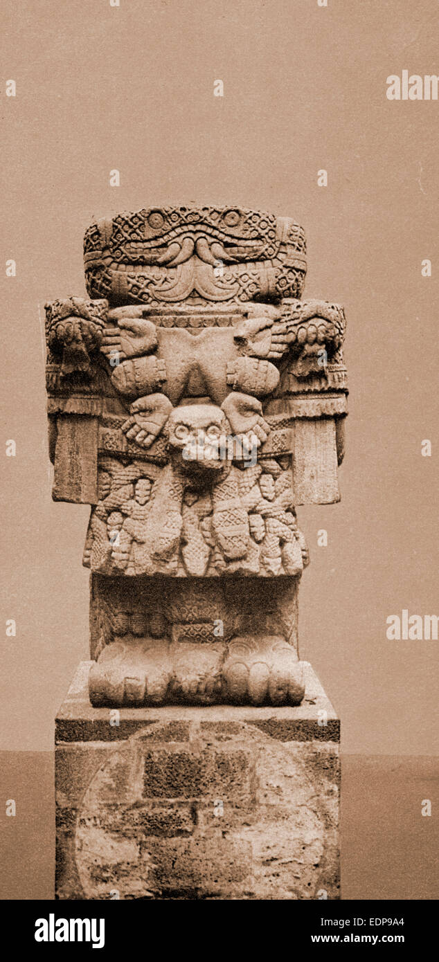 Mexico, Aztec idol, Teoyaomiqui Coatlicue (statue), Jackson, William ...