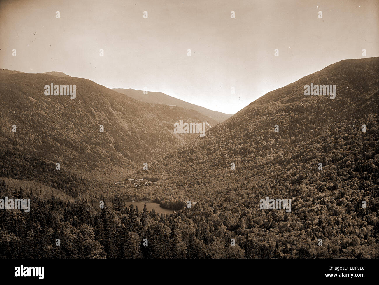 Mt. Lafayette and Franconia Notch from Bald Mtn, White Mountains ...
