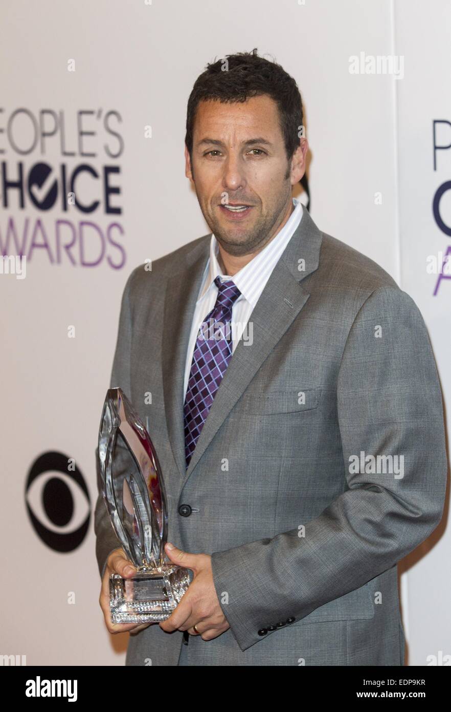Los Angeles, California, USA. 7th Jan, 2015. Actor Adam Sandler poses ...