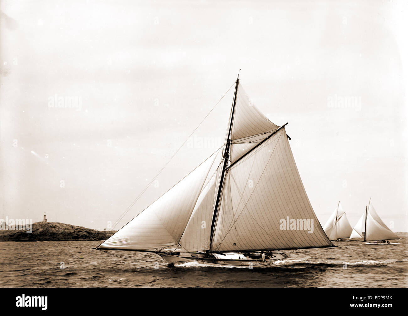 Saladin, Saladin (Yacht), Yachts, 1890 Stock Photo - Alamy