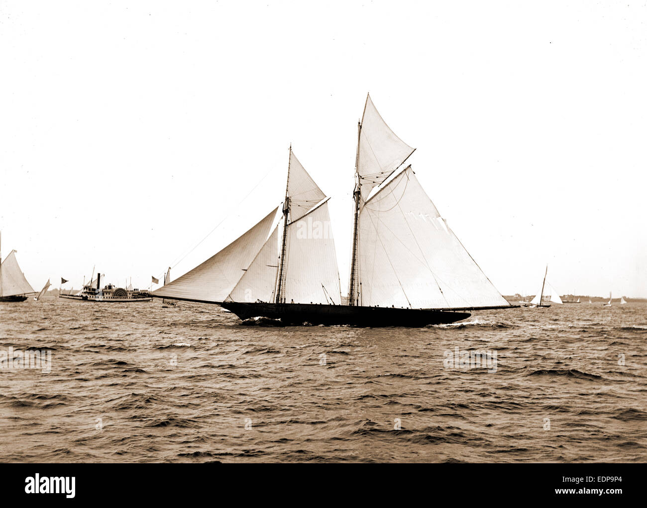 The Volunteer, Goelet Cup Race, August 7, 1891, Nantucket (Steamboat ...
