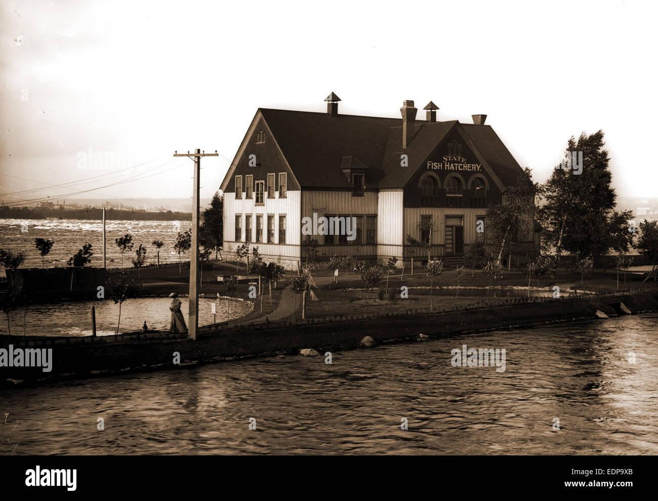 State fish hatchery, Sault Ste. Marie, Mich, Fish hatcheries ...
