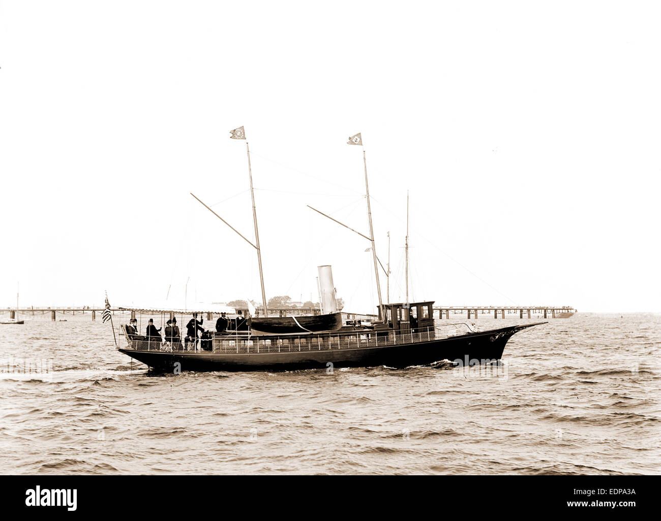 Navarch, Navarch (Steam yacht), Steam yachts, 1880 Stock Photo - Alamy
