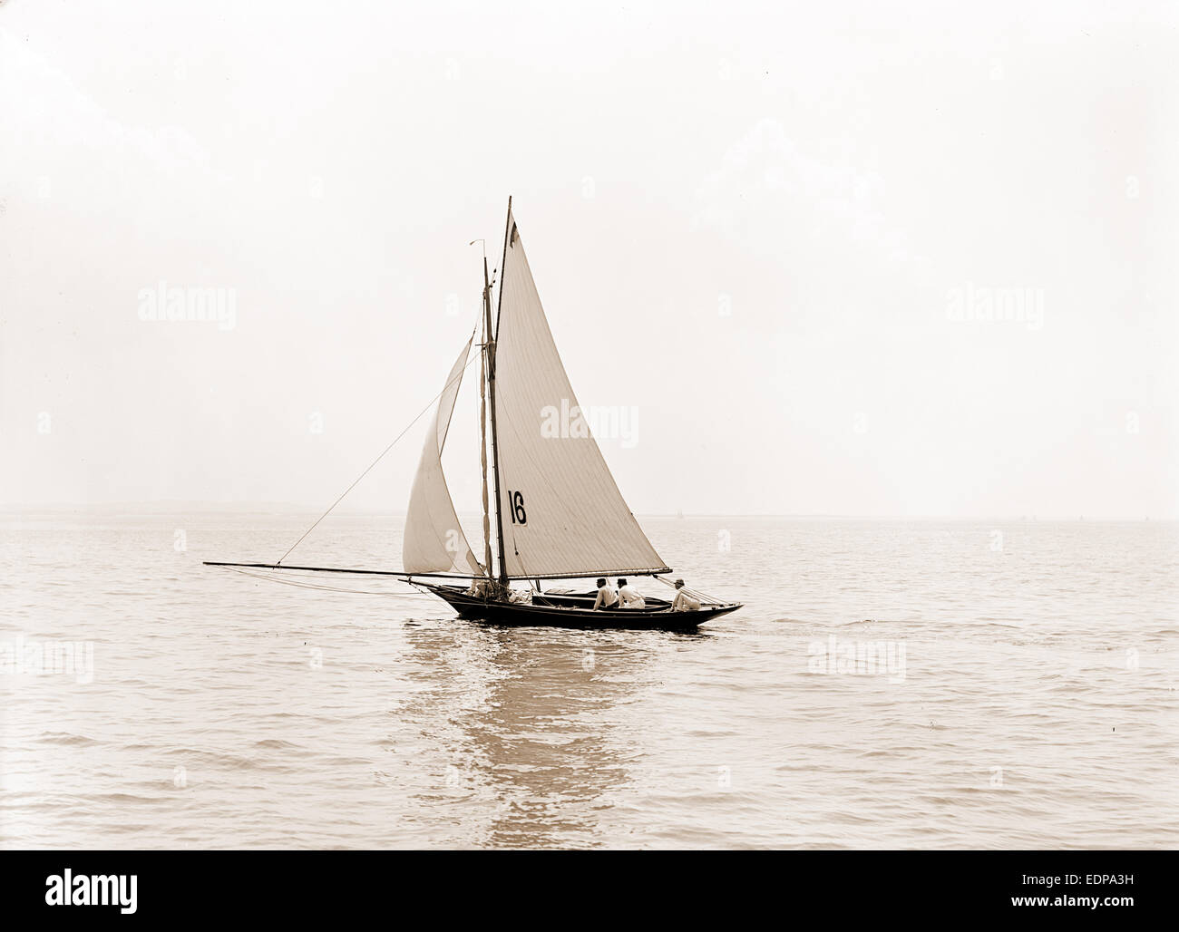 Nameless, Nameless (Yacht), Yachts, 1880 Stock Photo - Alamy
