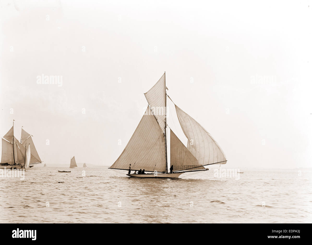 Swordfish, Swordfish (Yacht), Yachts, 1880 Stock Photo - Alamy