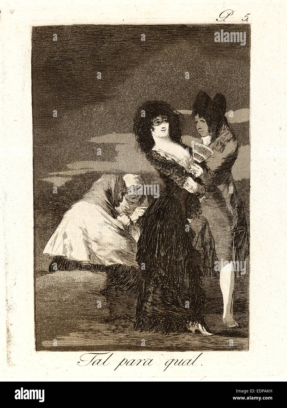 Francisco de Goya (Spanish, 1746-1828). Tal para qual. (Two of a kind ...