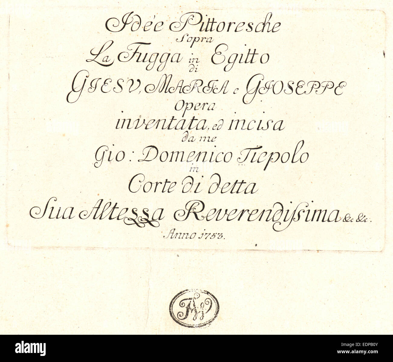 Idee pittoresche sopra la fugga egitto hi-res stock photography and ...