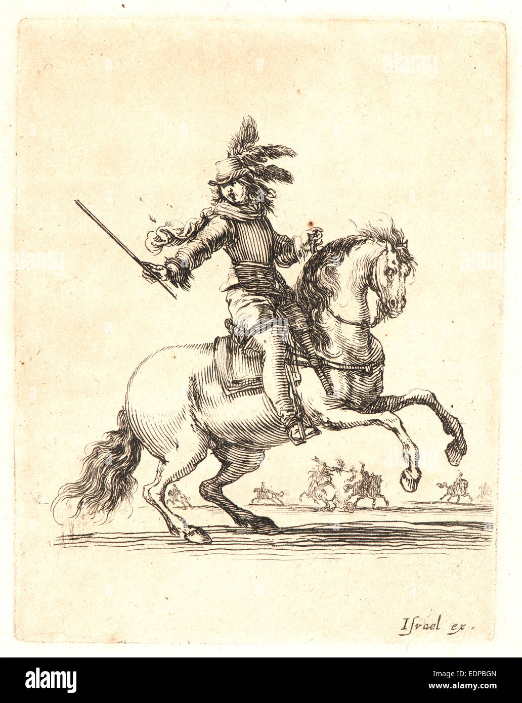 Stefano Della Bella (Italian, 1610 - 1664). Commandant à cheval, 1642 ...