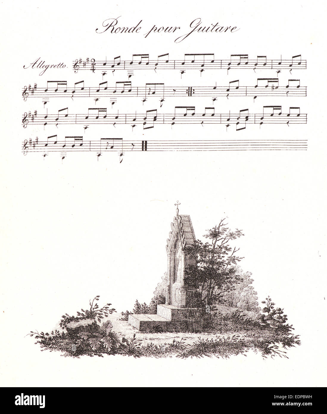 Pen drawing musical notes Cut Out Stock Images & Pictures - Alamy