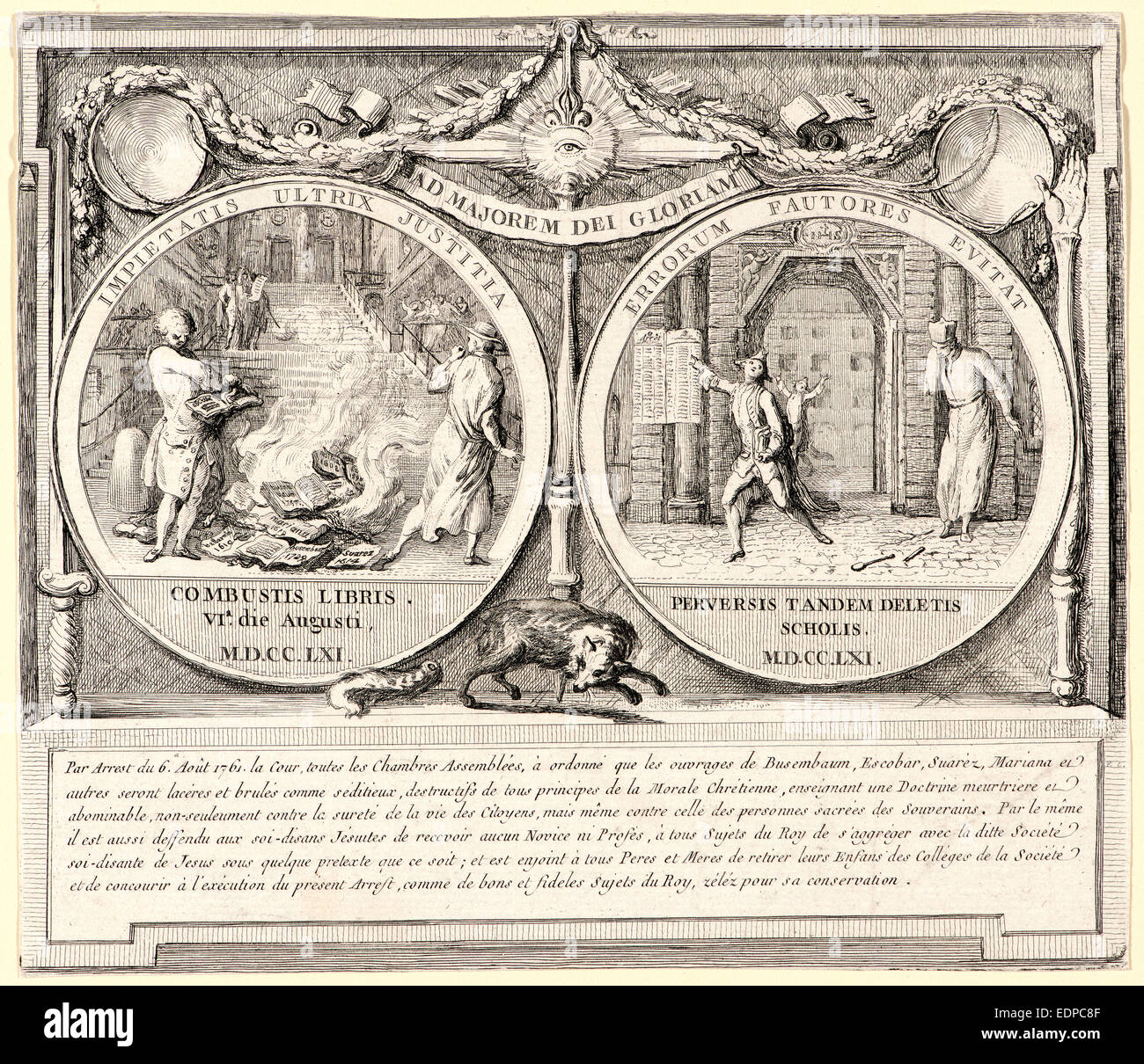 Gabriel de Saint-Aubin (French, 1724 - 1780). The Expulsion of the ...