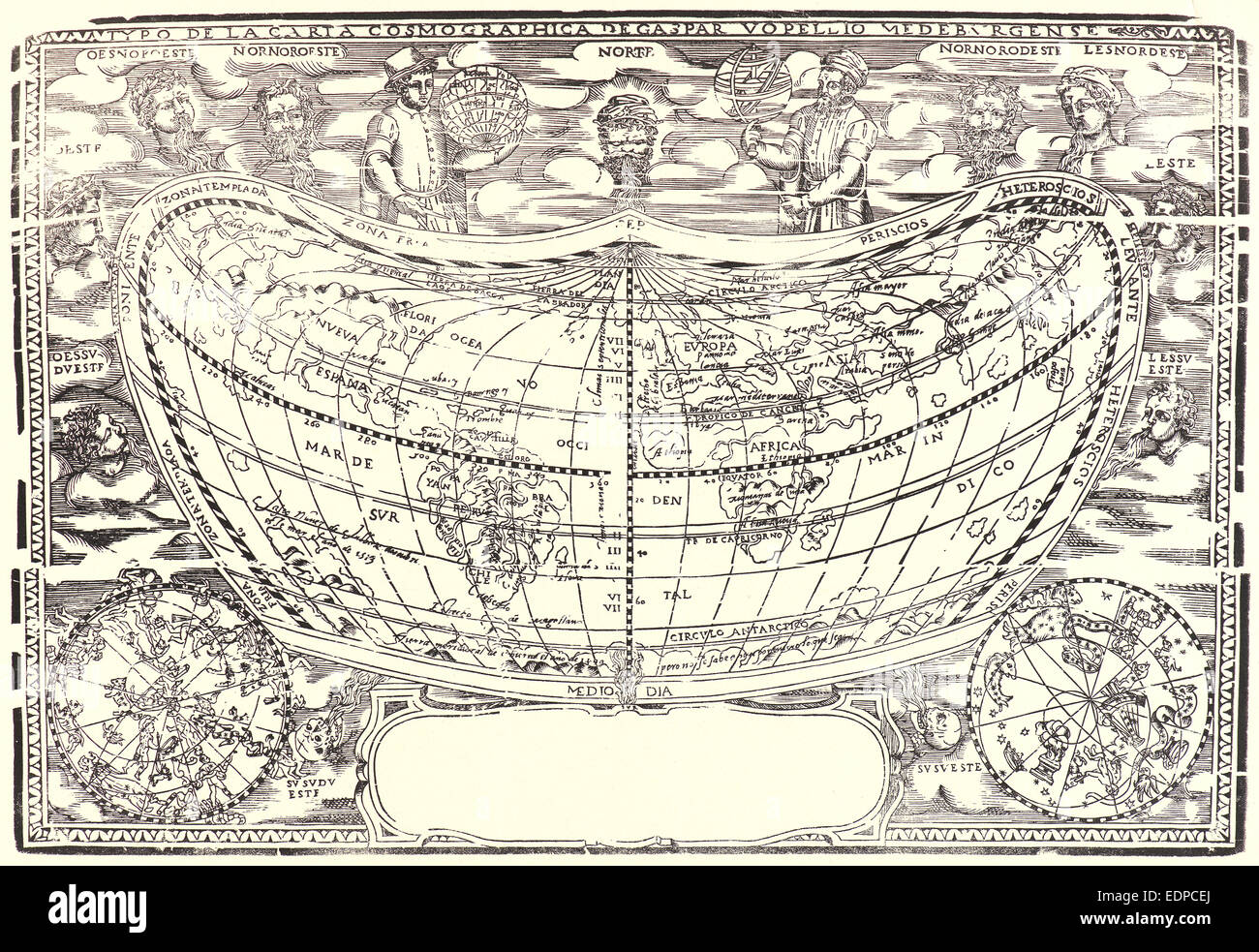 1520 world map hi-res stock photography and images - Alamy