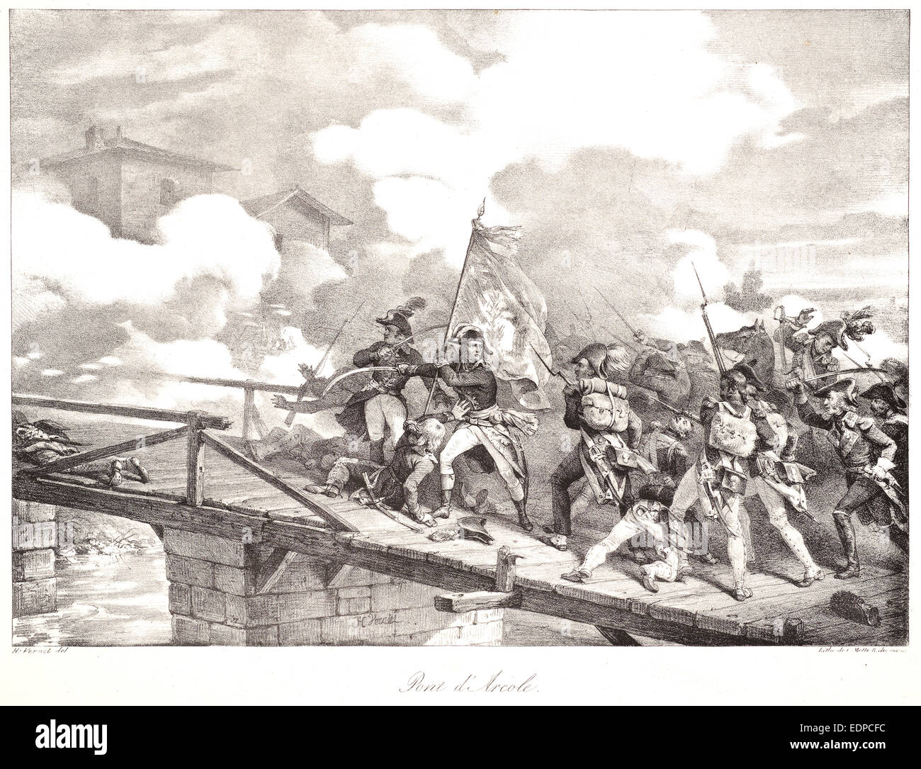 Napoleon at the bridge of arcole hi-res stock photography and images ...