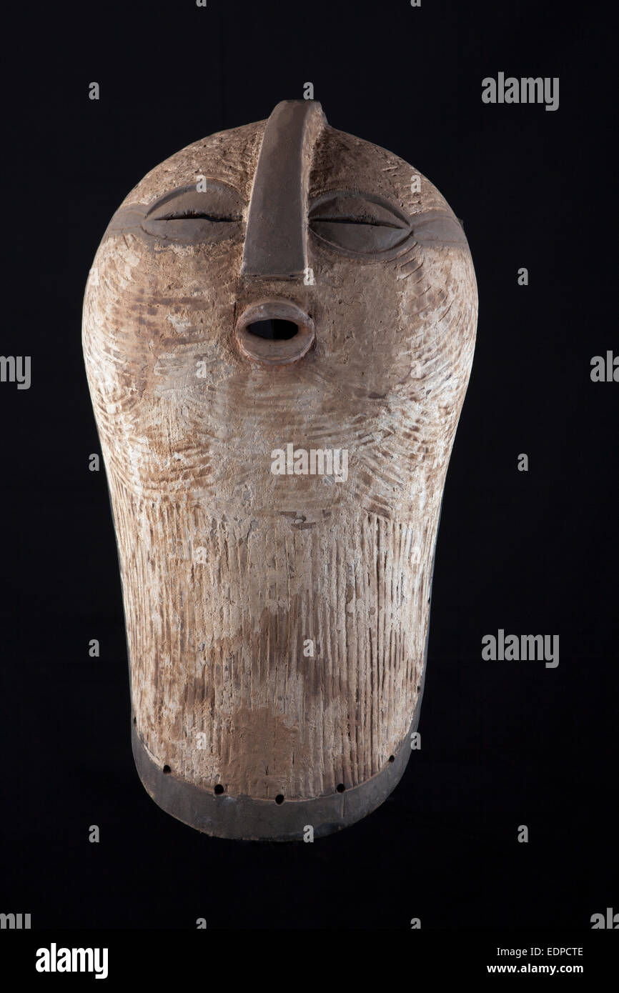 African mask from Congo, Central Africa Stock Photo - Alamy