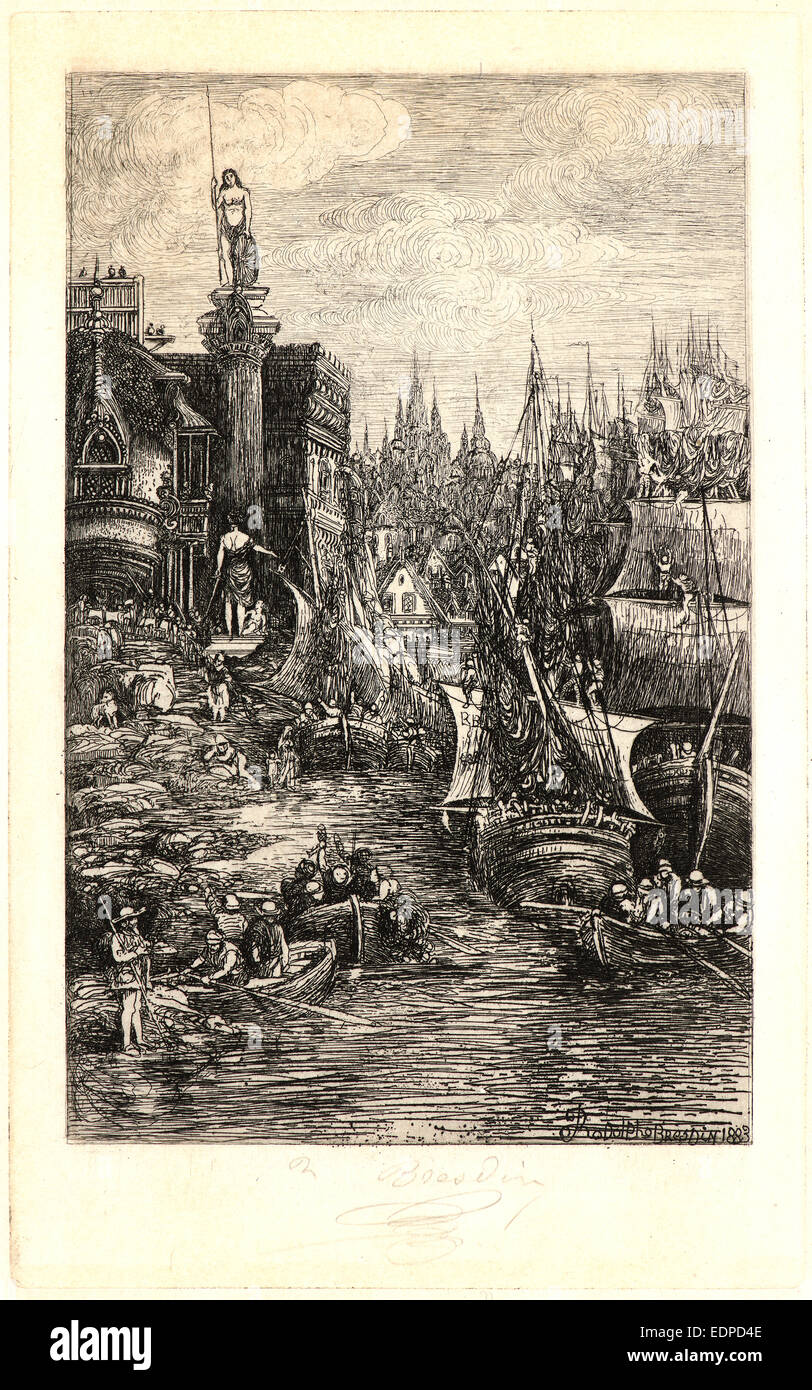 Rodolphe Bresdin (French, 1822 - 1885). My Dream (Mon Rêve), 1883 ...